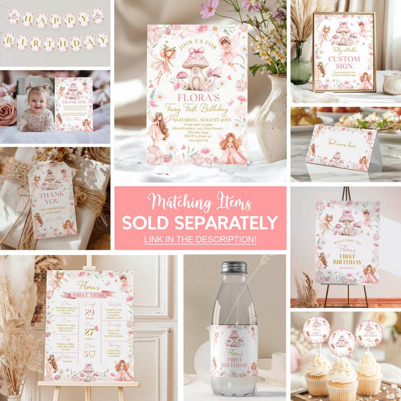 EDITABLE Fairy Birthday Food Tent Card, Fairy Party Food Name Card ...