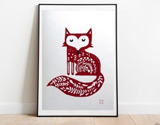 Fuchsdruck - Etsy.de