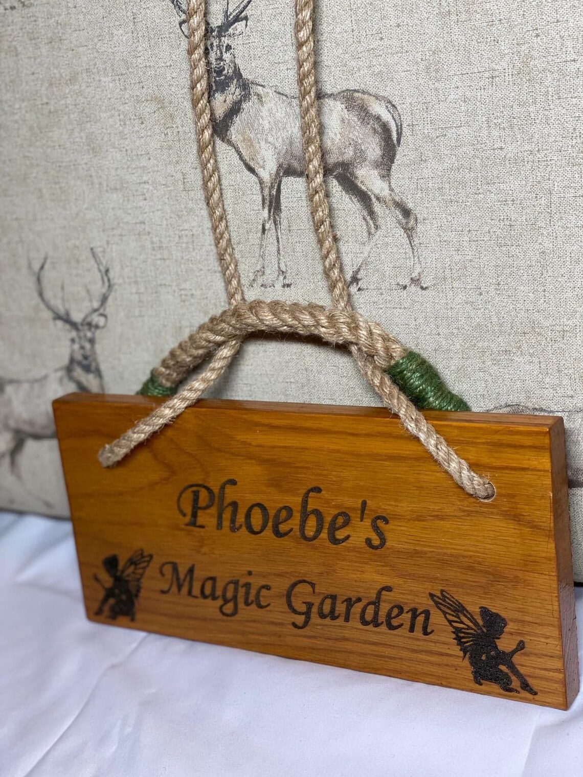 Personalised Oak Hanging Sign - Etsy