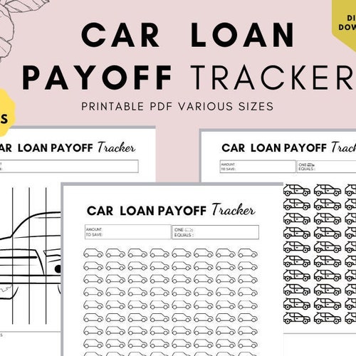 Car Payoff Tracker Car Loan Debt Payoff Tracker Printable - Etsy
