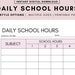 Homeschool School Hours Tracker Printable, Homeschool Progress Report ...