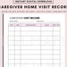 Caregiver Daily Log Caregiver Checklist Daily Caregiver - Etsy