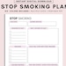 Stop Smoking Planner Printable, Quit Smoking, Quit Smoking Naturally ...