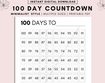 how many weeks countdown