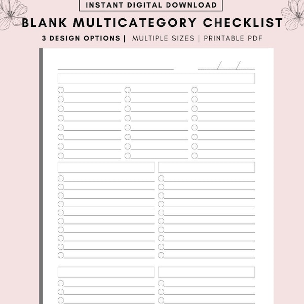 Checklist - Etsy