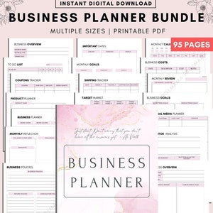 Business Planner Small Business Planner Home Business Organizer Happy ...