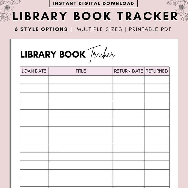 Library Due Date - Etsy