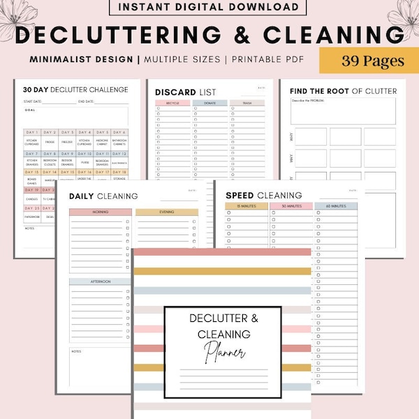 Declutter Planner - Etsy