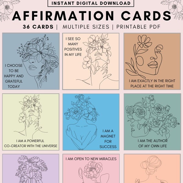 Manifestation Cards - Etsy