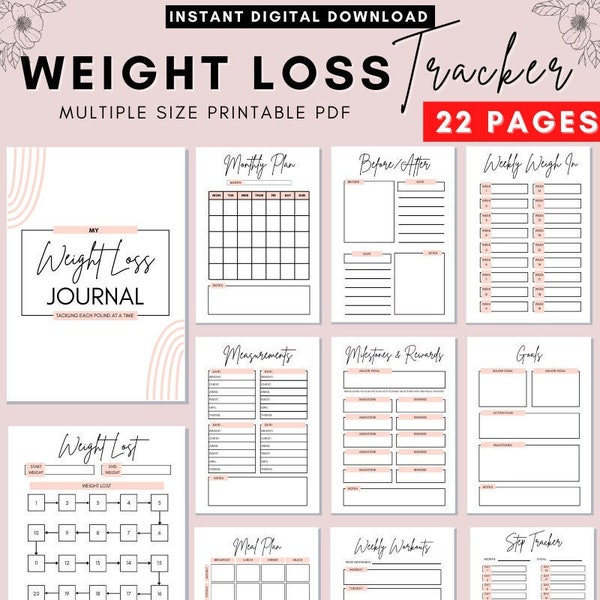 Weigh in Chart Printable - Etsy