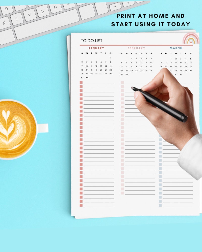 Printable Monthly Task Sheet Task Checklist to Do List - Etsy