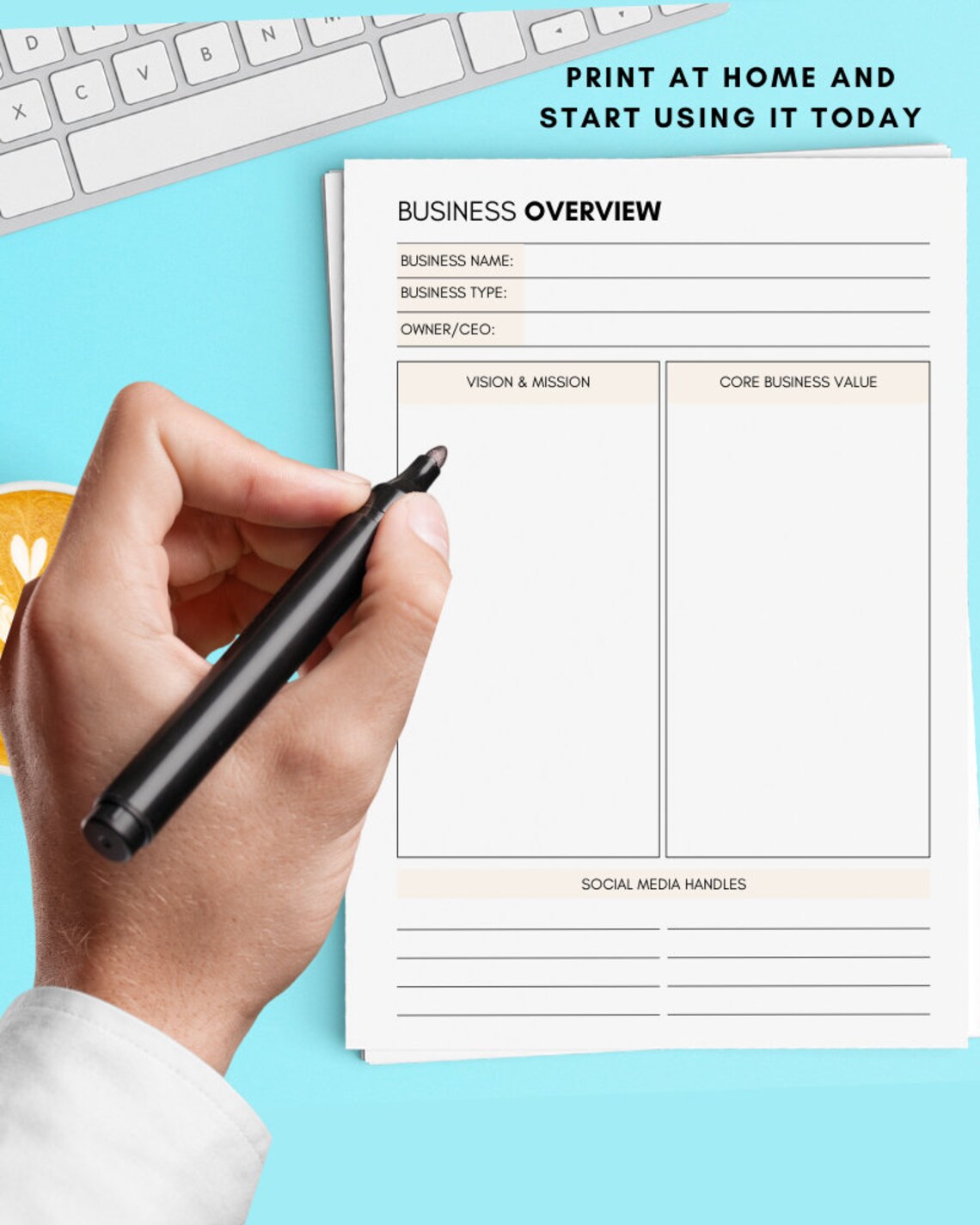 Business Planner Printable: Small Business Organizer, Tracker (A4 A5 ...