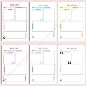 SOAP Bible Study Printable Template, Scripture, Observation ...