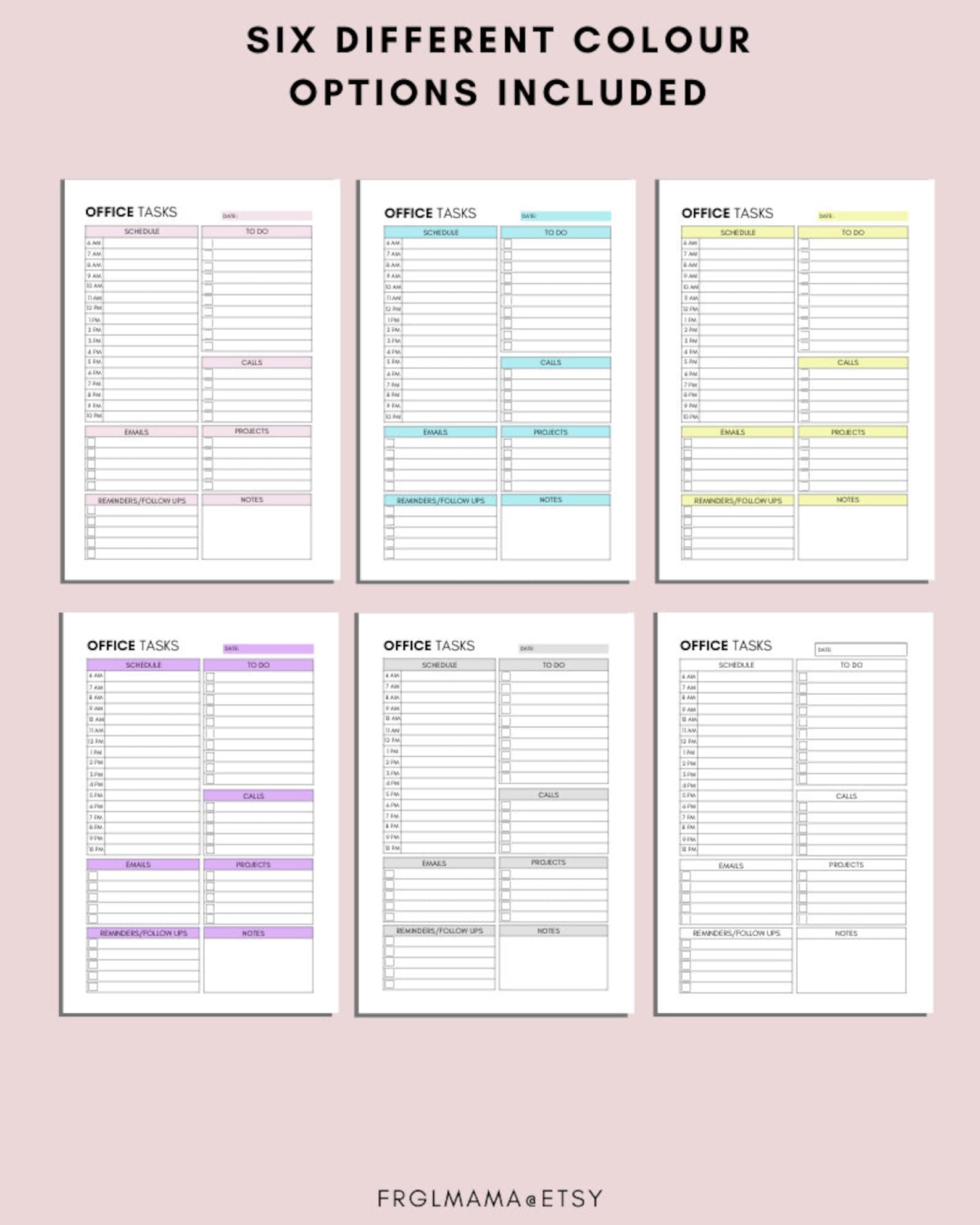 Office Task Tracker Printable Office Organizer Work Planner - Etsy UK