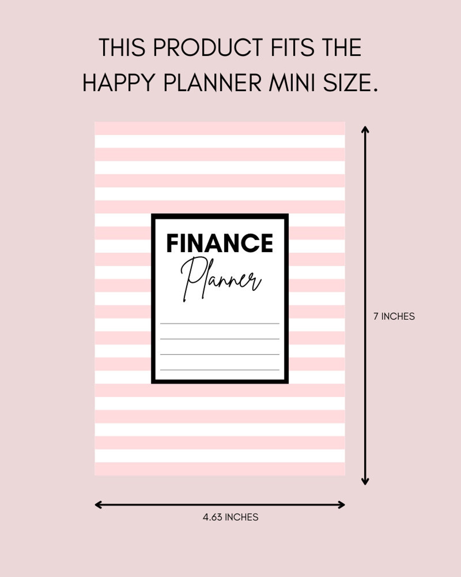 Happy Mini Planner Printable Budget Planner Finance Planner - Etsy