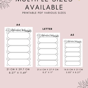 Dream Journal Printable, Log Your Dreams in This Sleep Journal, Dream ...