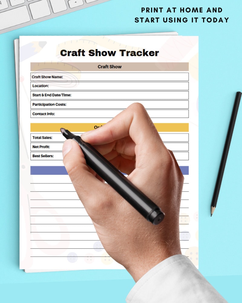 Craft Fair Planner: Market Stall Organizer, Sales Log (PDF) - Etsy
