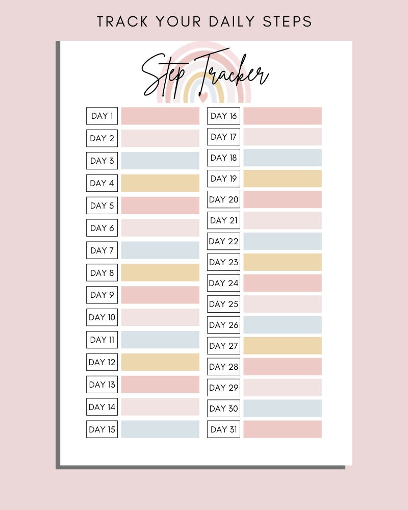 PRINTABLE Rainbow Weight Loss Journal Planner Digital Weight - Etsy