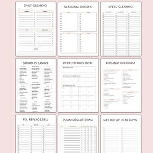 Declutter Planner, Declutter Checklist, Adhd Declutter Challenge ...