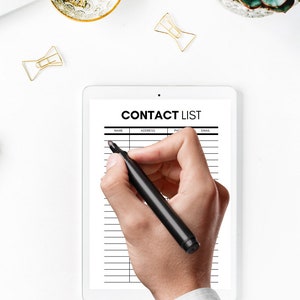 Contact List Printable , Address Book Printable, Address Log Printable ...