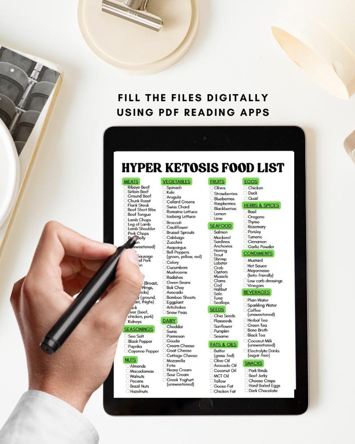 Hyper Keto Diet Food List: Printable At-a-glance Guide (PDF Download ...
