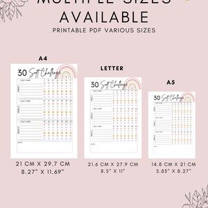 30 Soft Challenge Tracker Printable, Habit & Fitness Journal (digital ...