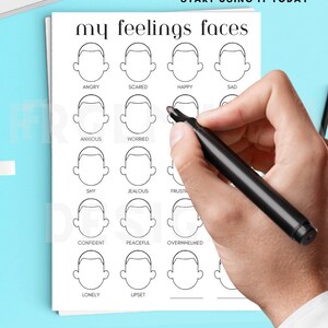 Feelings/emotions Emoji Check in Printable Worksheet for Kids ...