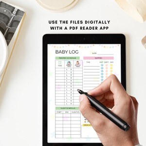 Newborn Daily Tracker: Baby Feeding, Sleep, Diaper Log (PDF) - Etsy