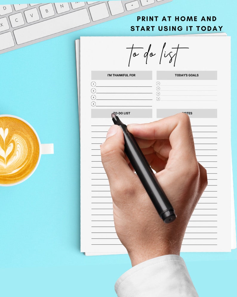 Minimalist to Do List Printable Bundle to Do List Pages | Etsy