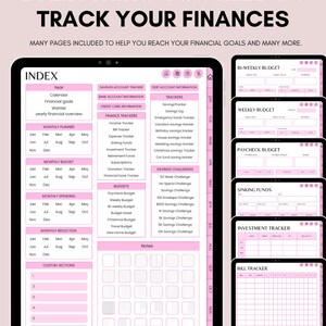 Digital Budget Overview Template, Digital Budget Planner, , Paycheck ...