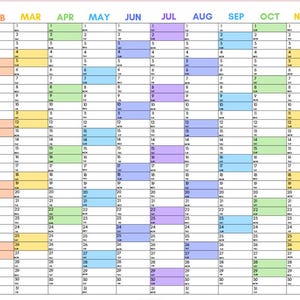 2028 Year Planner - Yearly Planner on 1 Page Landscape, Vertical ...