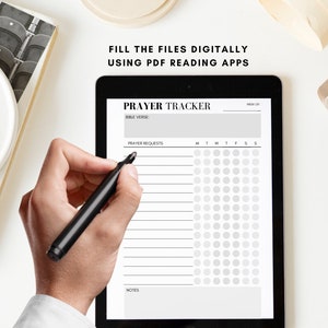 Prayer Request List & Tracker Printable, Minimal, Prayer Journal ...