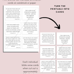 60 Bible Verse Cards, Printable, Bible Study Printable, Scripture Cards ...