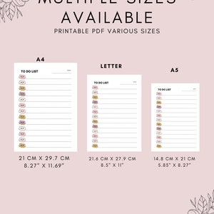 Cute to Do List Printable, Daily to Do List Task Checklist ...