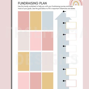 Printable Fundraising Template, Printable Fundraiser Forms, Charity ...
