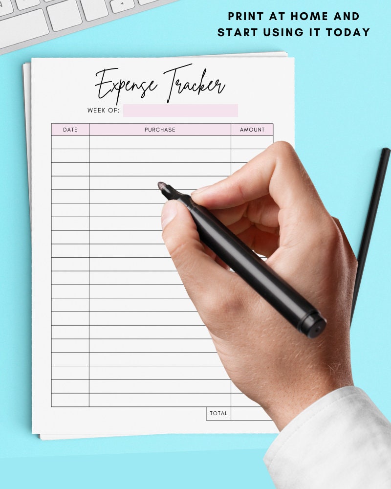 Weekly Expense Tracker Printable: Budget Planner (A4/A5/US Letter ...
