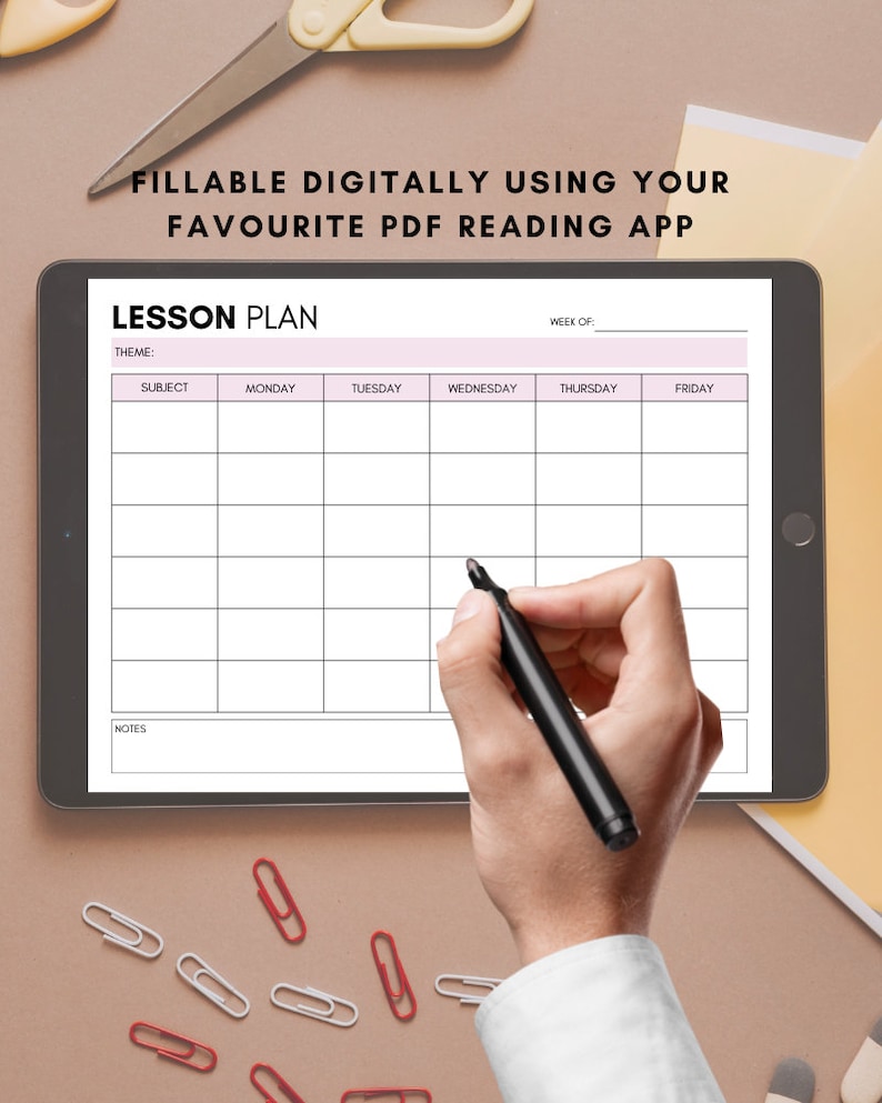 Printable Weekly Lesson Plan Template Preschool/kindergarten - Etsy