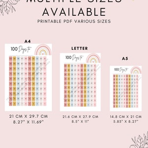 100 Day Countdown Printable Planner, Countdown Calendar, Fitness ...