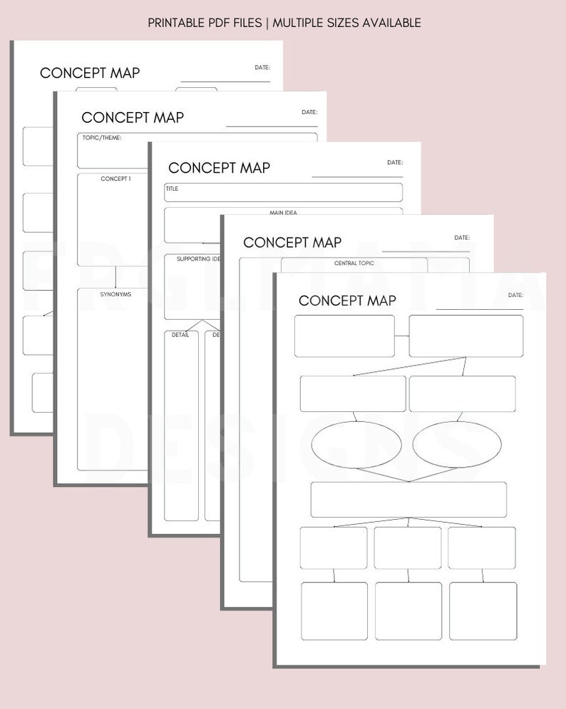 Printable Concept Map Template: Cause & Effect Thinking Maps (PDF ...