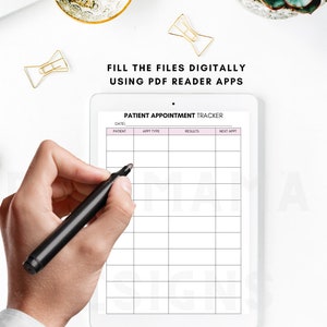 Patient Appointment Tracker, Appointment Tracker Printable, Appointment ...