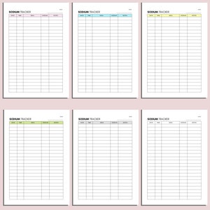 Printable Sodium Intake Tracker Meal Planner Symptoms Treatments