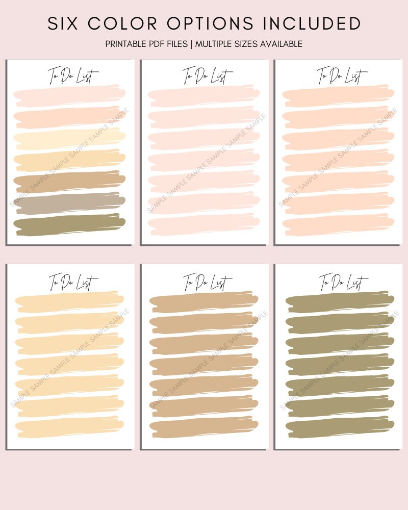 Aesthetic to Do List Printable Task List Get It Done Daily - Etsy Canada