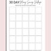30-day Money Saving Challenge Printable: Finance Tracker (PDF) - Etsy