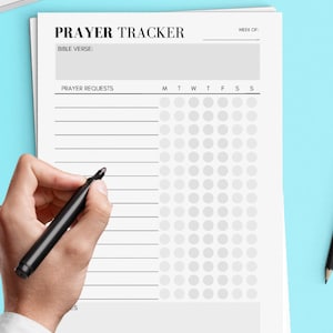 Prayer Request List & Tracker Printable, Minimal, Prayer Journal ...