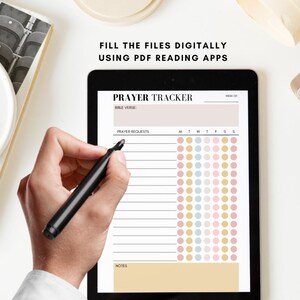 Prayer Request List & Tracker Printable, Rainbow, Prayer Journal ...