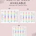2025 Year Calendar Printable: Rainbow Wall Planner (A3, A4, A5 PDF) - Etsy