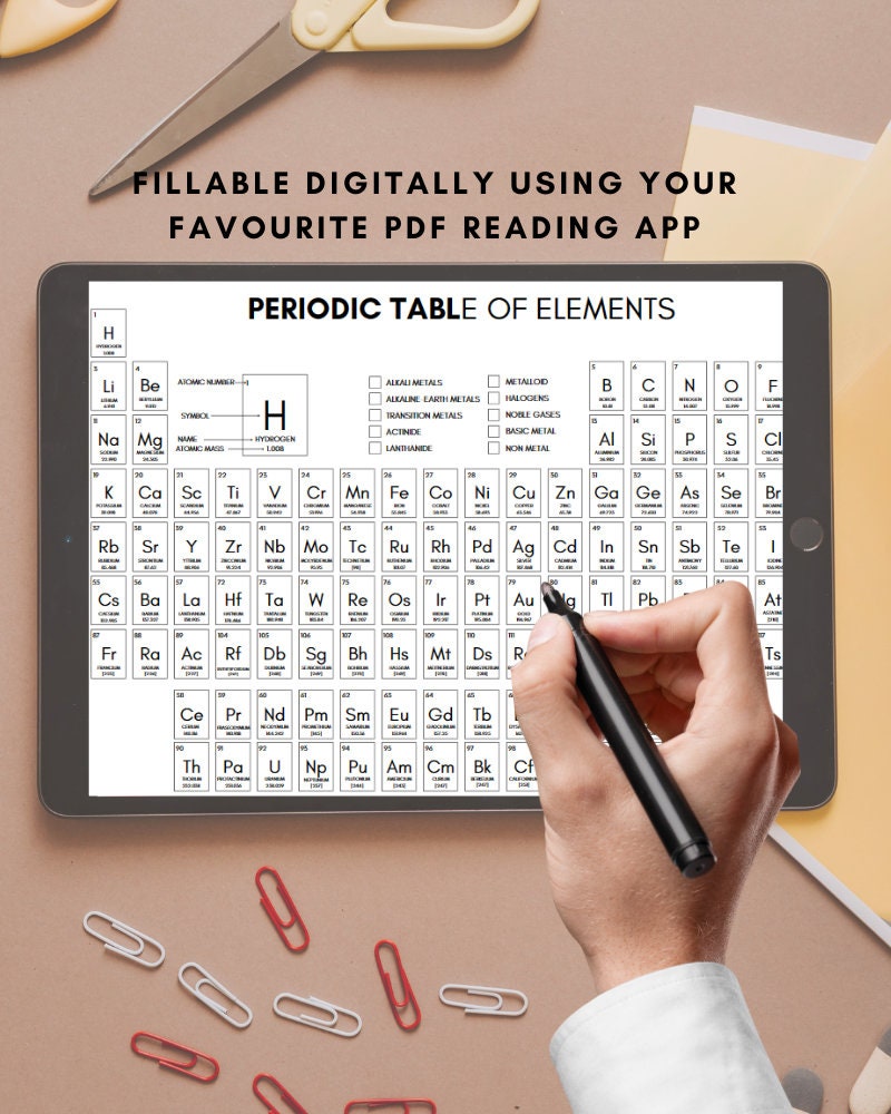 Color Your Own Periodic Table of Elements: Homeschool Printable ...
