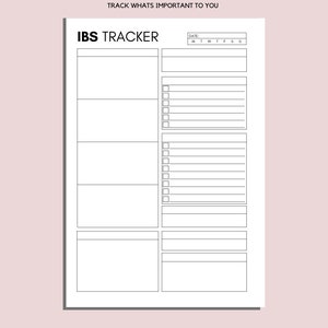 IBS Tracker Printable: Food Diary, Symptom & Medication Log (A4/A5/US ...