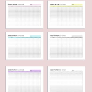 Dissertation Timeline Template, Dissertation Work Plan Template ...