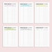 Simple Home Project Printable, Home Project Planner Template ...